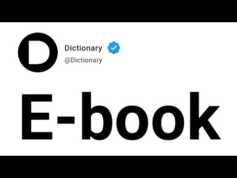 E-book Meaning In English