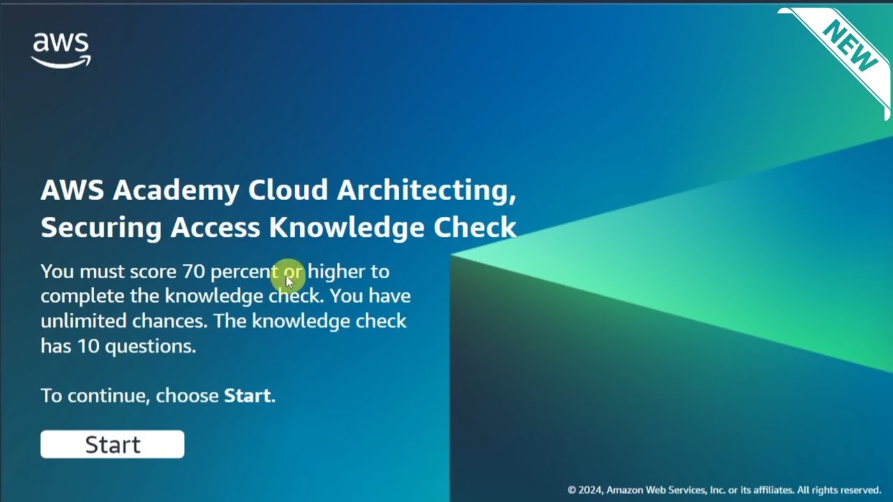 Module 3 Knowledge Check Answers || Securing Access || AWS CLOUD ARCHITECTING || NEW and Updated