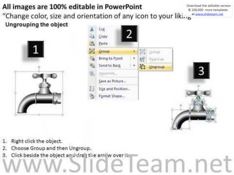 waste water faucet powerpoint slides and ppt diagram templates presentation infographics slides
