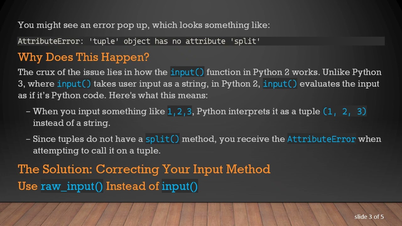Resolving the AttributeError: How to Fix the tuple Object Issue in Python 2