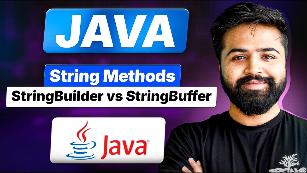 Java Strings Part 2 | All String Methods + StringBuilder vs StringBuffer | Java Full Course #26