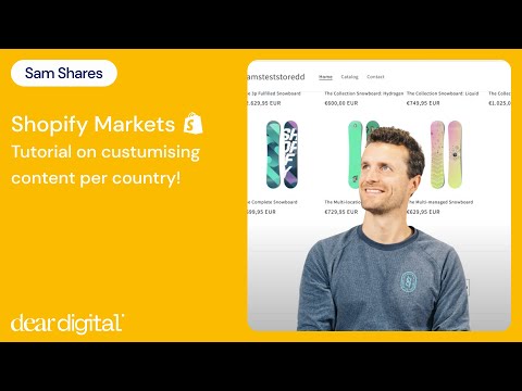 Shopify Markets ๐ You can now customise content per country!
