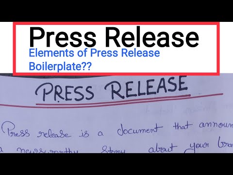 What Is Press Release In Business Communication? Important Elements Of Press Release