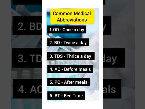 Common Medical Abbreviations #aims #norcet #abbreviation #staffnurse #jkssb #jobs