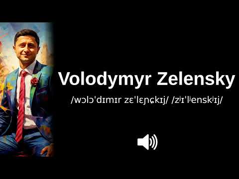🇺🇦 How to pronounce Volodymyr Zelensky (in Ukrainian & Russian) (CORRECTLY!)
