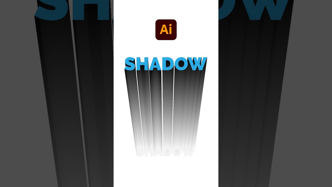 Long Shadow Text Effect in Adobe Illustrator | Quick Design Trick