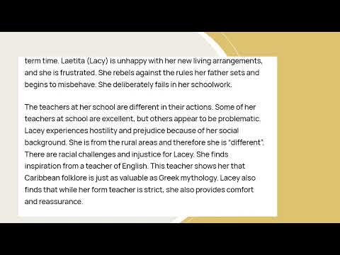 For the Life of Laetitia – Overview – Think and Write for CSEC English ...