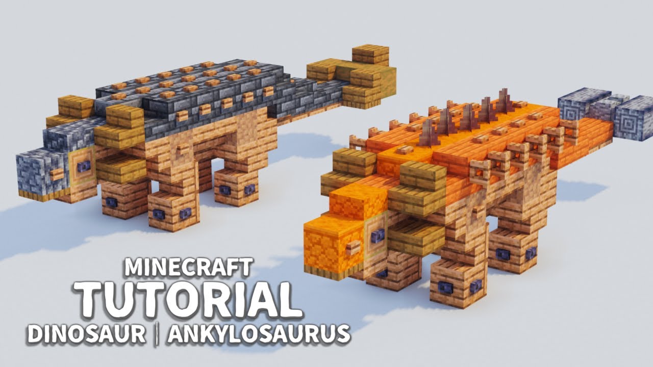 Minecraft│ How to build an Ankylosaurus! │Tutorial - Minecraft Builders