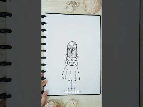 Gambar "Cewe Berangkat Sekolah" GAMPANG BANGETT!! 🤩🎒 #shorts #OliviaValent
