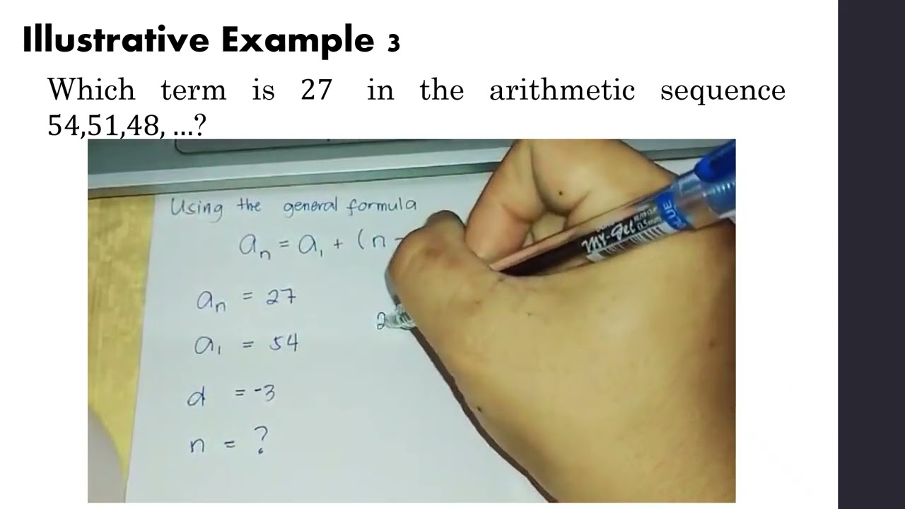 ARITHMETIC SEQUENCE PPT