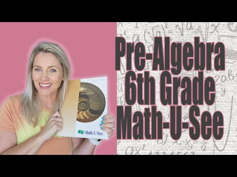 OUR 6TH GRADE MATH PRE ALGEBRA | Math U See | Demme | Homeschool Middle School Math 2023 2024 6th