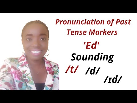 Pronunciation of Past tense markers. Words ending 'ed'. #pasttensemarkers #phonetics #pasttense