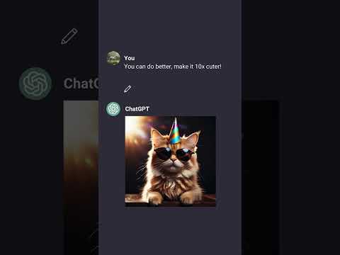 AI Attempts to Generate Cute Cat Images... #chatgpt #ai #aiart #aigenerated