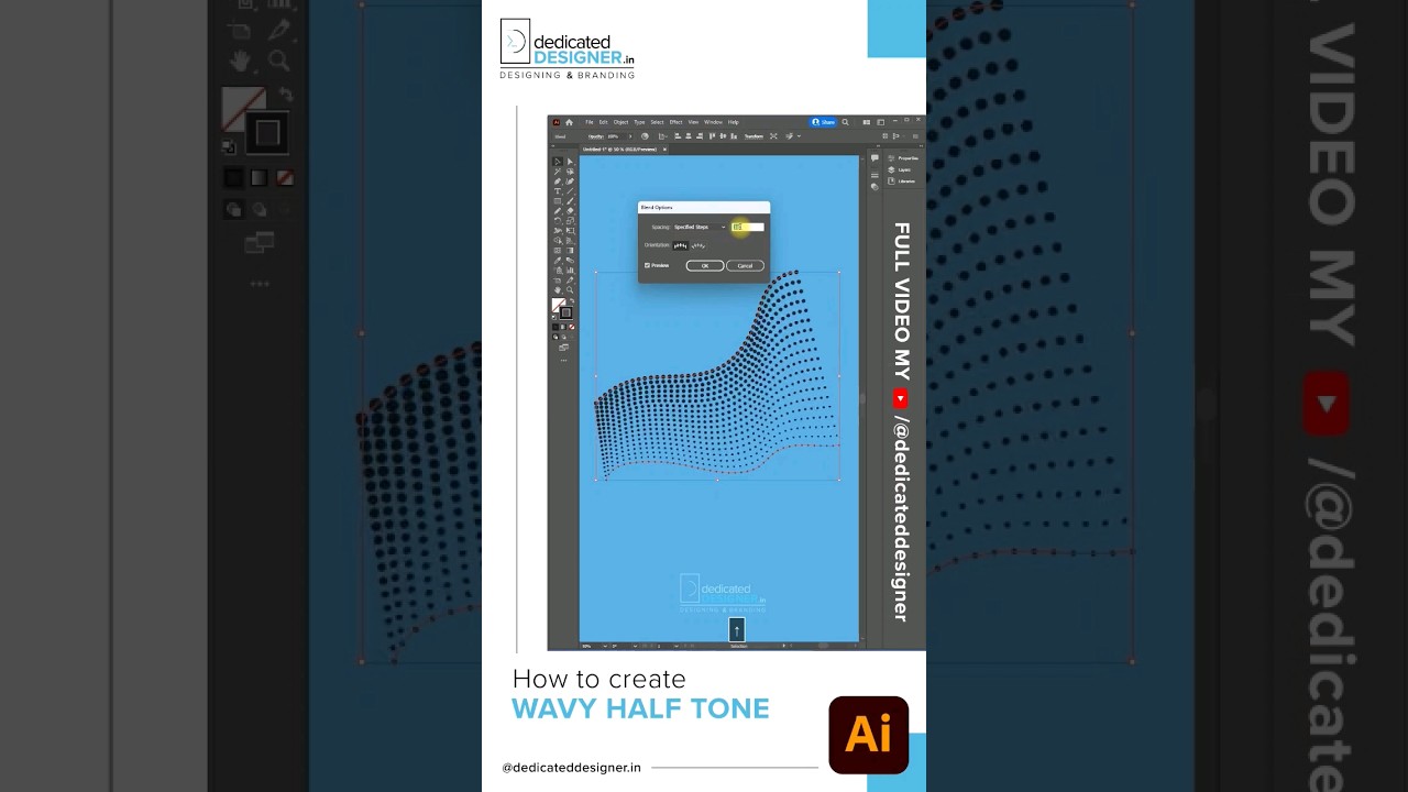 How to Create a Wavy Halftone Effect in Adobe Illustrator