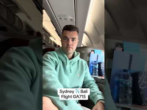 Sydney to Bali, Business Class, Flight GA715