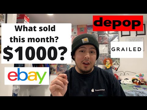 What sold on eBay last month? DePop/Grailed/eBay Monthly grossed totals! *GIVEAWAY WINNER REVEALED!*