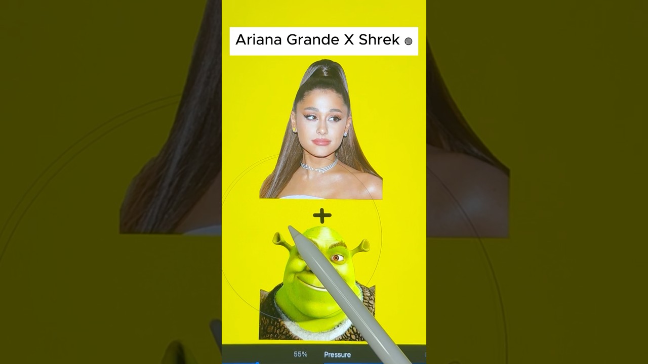 Turning Ariana Grande Into Shrek😭 #fanart #Unofficial