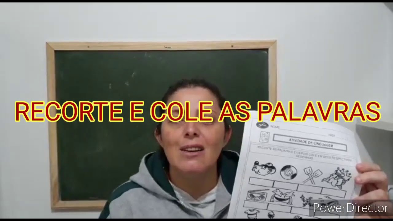 RECORTE E COLE AS PALAVRAS