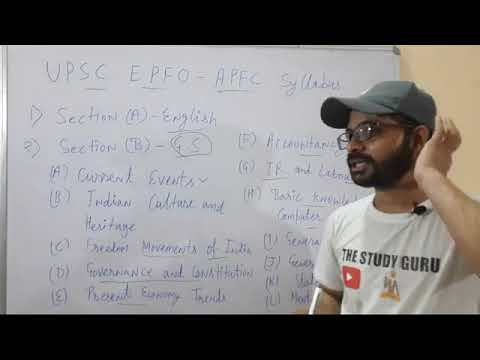UPSC EPFO APFC 2023 Detailed Syllabus | Assistant Provident Fund Commissioner 2023 Detailed Syllabus