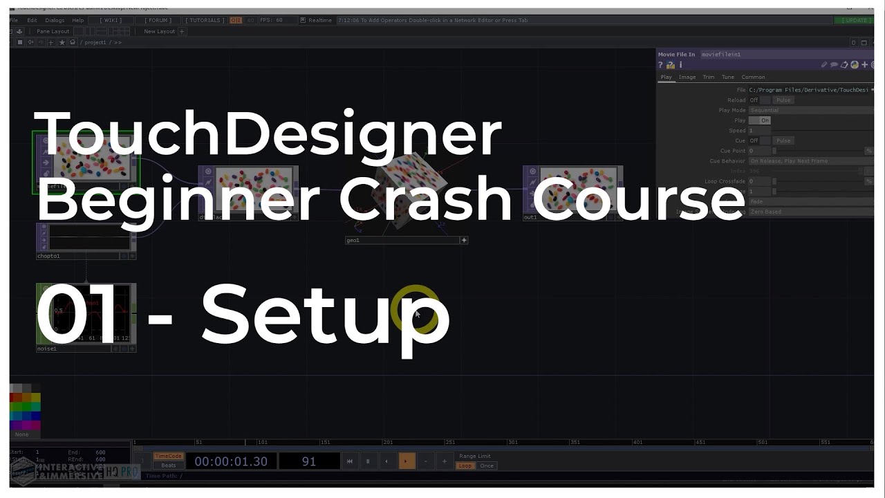 01 - Get Started & Downloads - TouchDesigner Tutorial: Beginner Crash Course