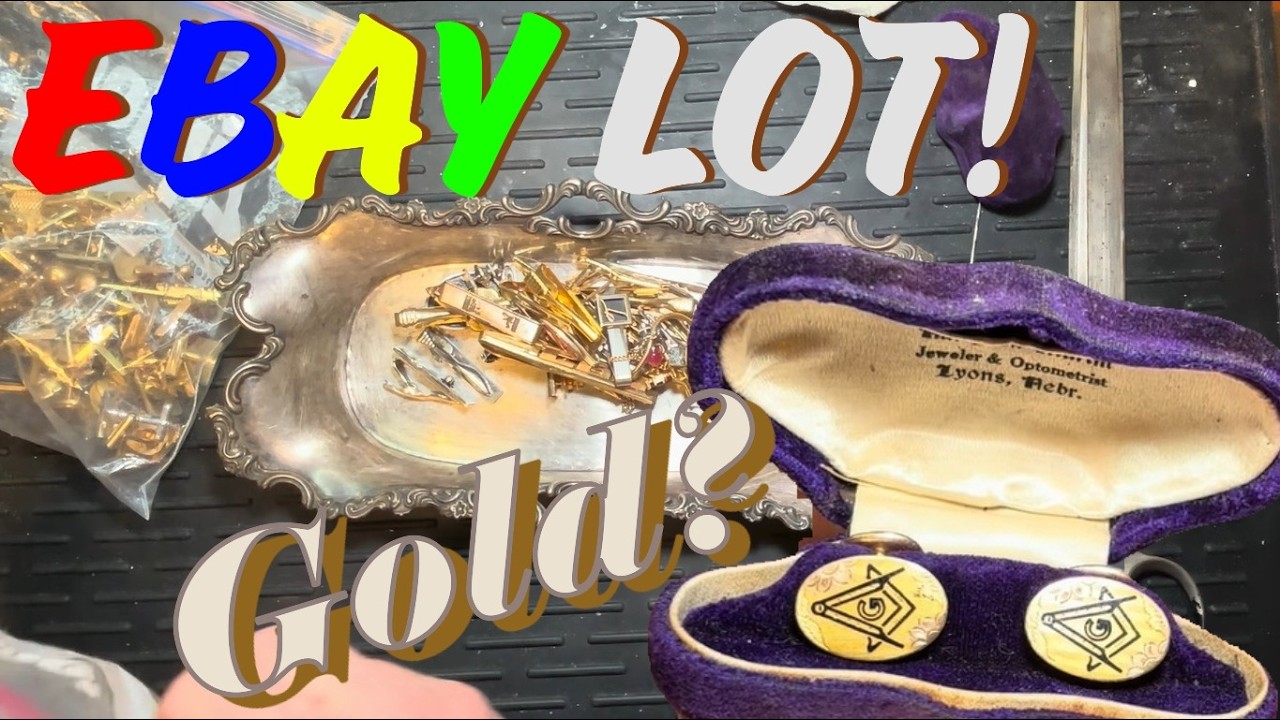 Men's Jewelry Lot from Ebay: Freemason Gold? XRF Results!