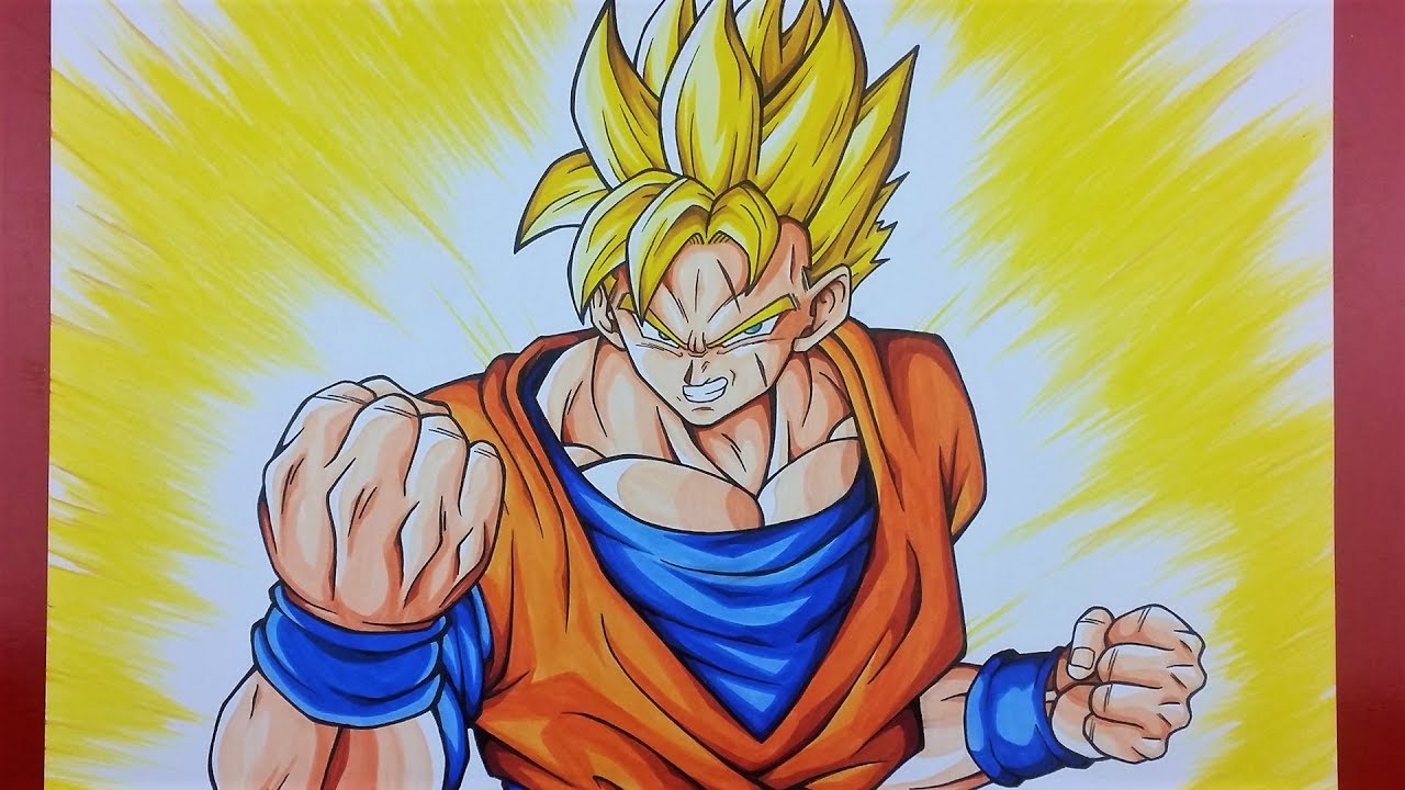 Drawing Future Gohan Super Saiyan | TolgArt