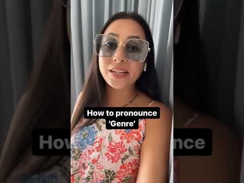 How to pronounce ‘Genre’? #pronunciation #french #learnenglish #learnfrench #canada #ielts #tef