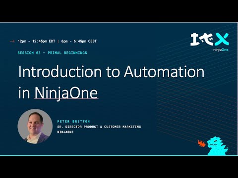 Primal Beginnings: Introduction to Automation in NinjaOne