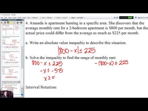 1.6 Part 2 - Absolute Value Inequalities: Word Problems