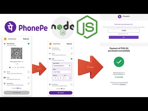 PhonePe Payment Gateway Integration Using NodeJs | ExpressJs | PhonePe API Integration | English
