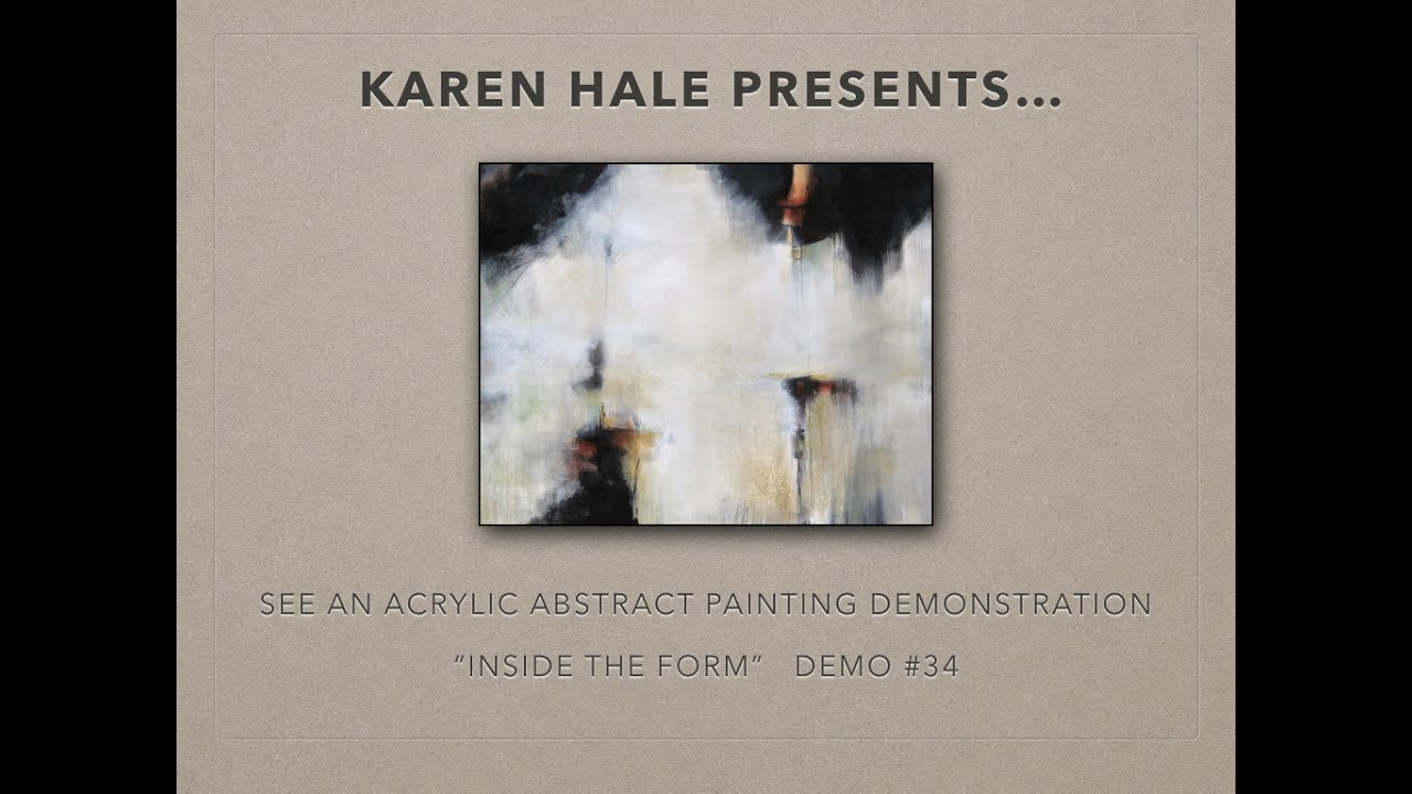 Watch an Amazing Large Abstract Painting in Progress- #34