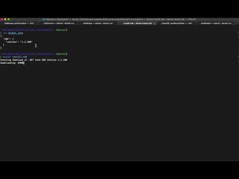 .NET Core Install SDK Global Tool