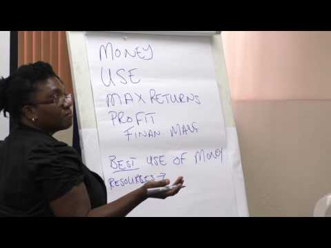 Goals in Financial Management- GEF SGP UNDP, Caribsave, BAS Farmers Training Workshop