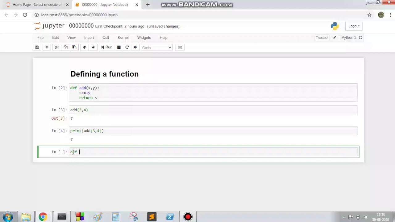 Python 019: defining function