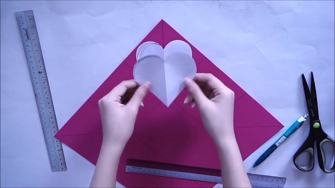 Exploding Boxcard Tutorial - Heart Base & Layering Making