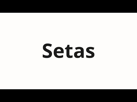 How to pronounce Setas