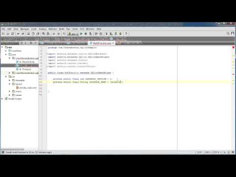Android App Development for Beginners - 51 - Creating a New SQLite Database
