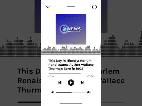 This Day in History: Harlem Renaissance Author Wallace Thurman Born in 1902 | AURN News