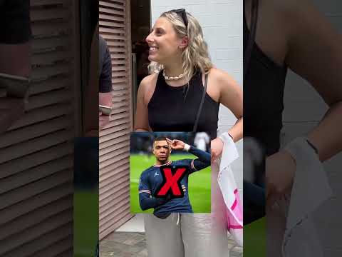 Asking girls if they know who Mbappe is #shorts #youtubeshorts #football #soccer #mbappe #psg