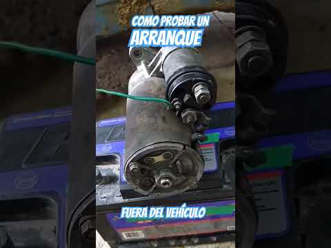 como probar un motor de arranque fuera del vehículo