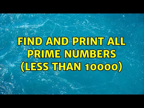 Find and print all prime numbers (less than 10000)