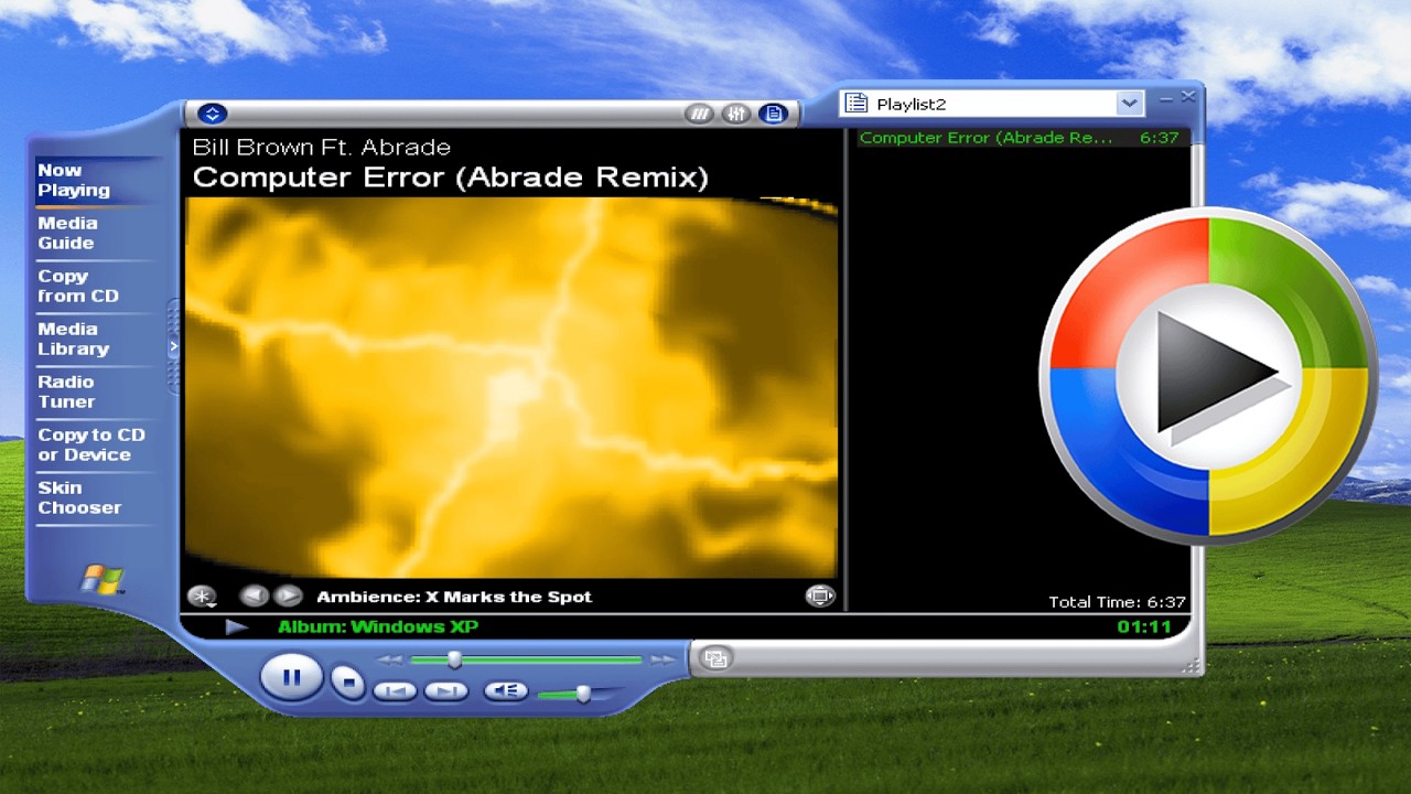 Windows XP - Media Visualizations.