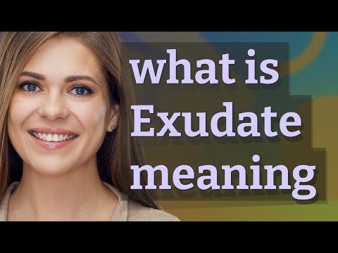 Exudate | meaning of Exudate