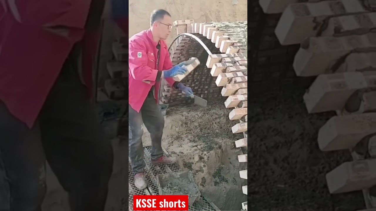 Arch brick masonry structure construction techniques for temporary shelter and storage facilities