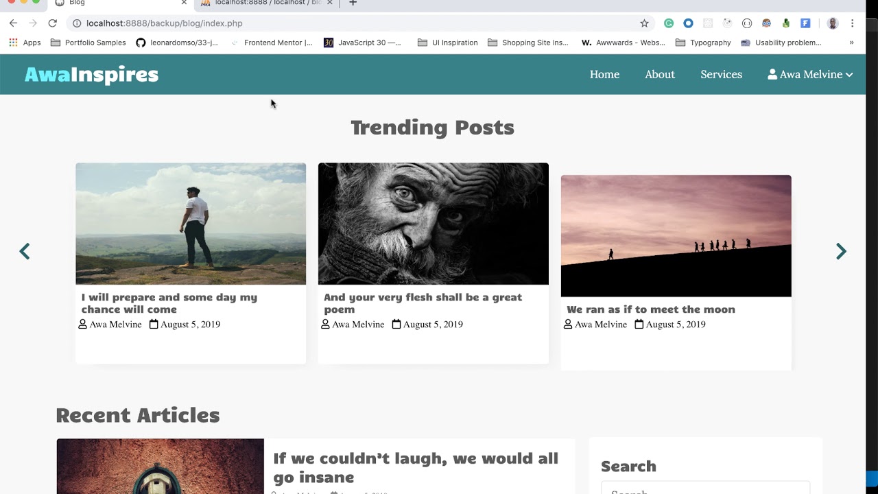 How to create a blog PHP and MySQL database #2 | Database connection