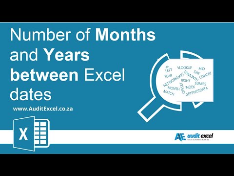 Months and years between Excel dates. 2 ways to show difference in months or years instead of days