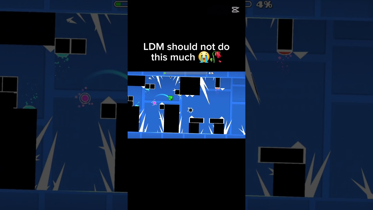 LDM should not do this much 😭🥀 (joke) #geometrydash #gd #shorts #gaming #ldm