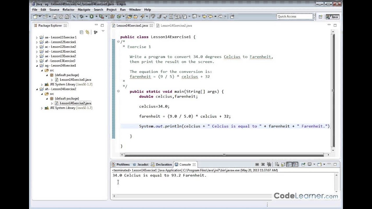 MJP Vol-1 Exercises(Section 14 -Declaring and Using Floating Point Variables)