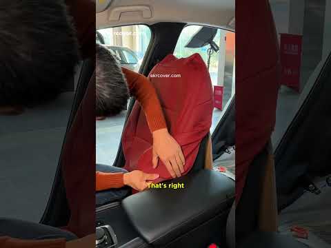 Custom fit Mazda 3: EKR custom red seat cover for Mazda #mazda #ekrcover #seatcover