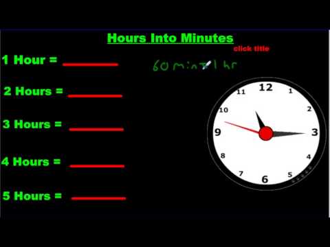 Converting Time From Seconds to Minutes to Hours